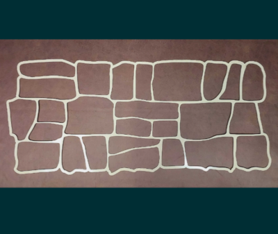 Cobblestone Wall Stencil