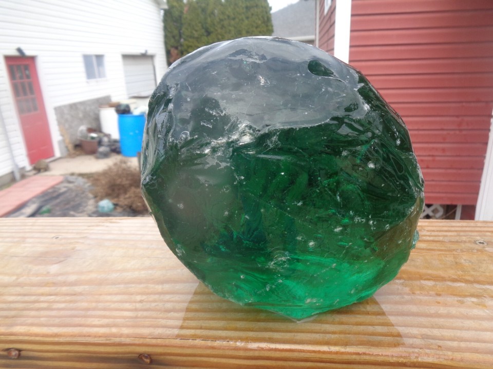 Glass Rock Slag Clear Pretty Green 12.14 lbs WW72 Rocks Landscape ...
