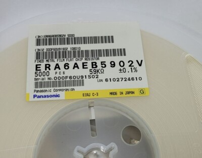 [QTY = 5000pcs] ERA6AEB5902V PANASONIC Resistors Thin Film 0805 59K Ohm ...