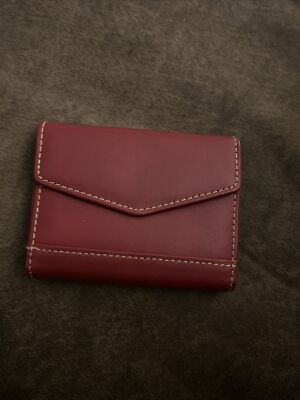Buxton Leather Card Wallet, Red | eBay