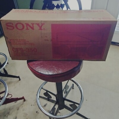 Sony CFS-350 Boom Box AM/FM Cassette In Original Box | eBay