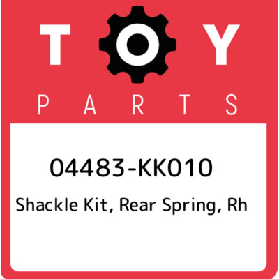 04483-KK010 Toyota Shackle kit, rear spring, rh 04483KK010, New Genuine ...