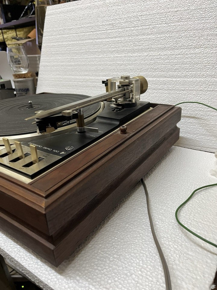 Vtg Garrard Zero 100 Turntable W/ At-12Sa Plays Records, Auto Return ...