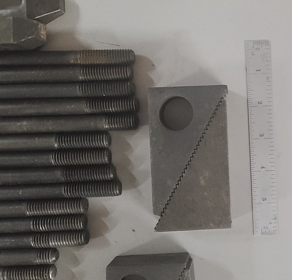Lot of 1/2-13 studs, clamps and step blocks for machining. | eBay