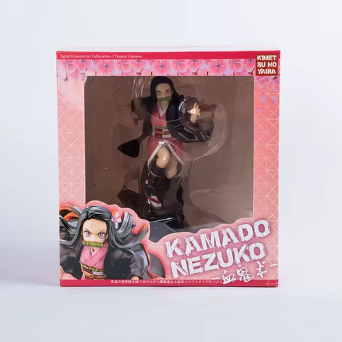 Demon Slayer 19.5cm Nezuko Figure Model Ornaments Anime Fight Run Scene ...