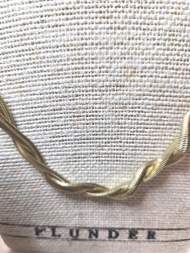 Plunder Design Jewelry Gold Chain Necklace And Bracelet Set Stainless ...