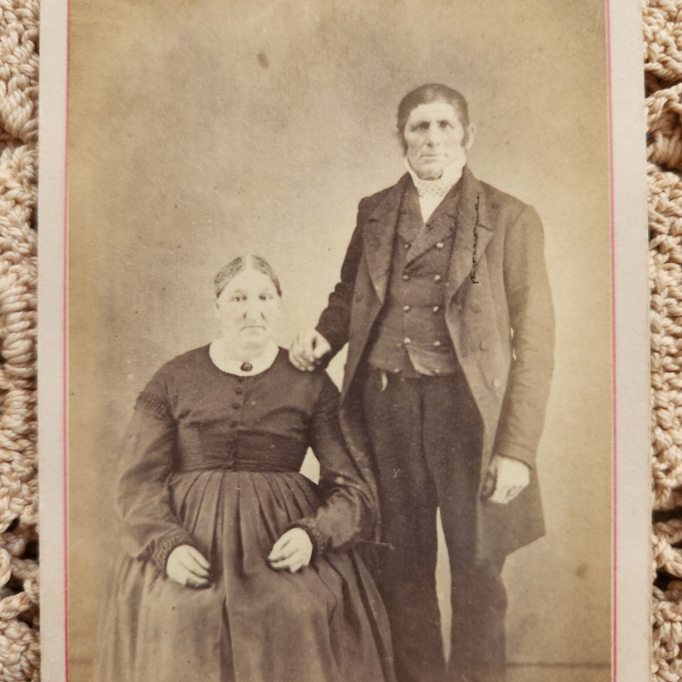 Antique CDV Photo 1860s Civil War Married Couple Portrait ...