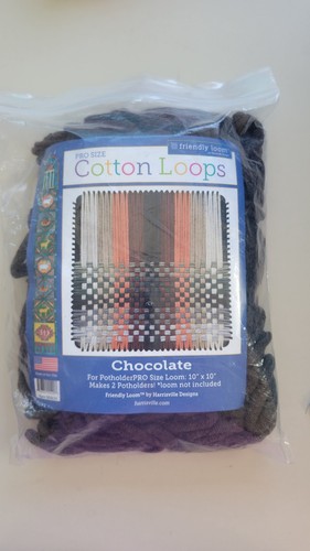 Friendly Cotton Loops PRO Size 10 Inch Harrisville Potholder Loom ...