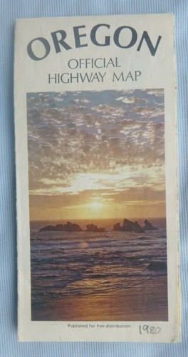 1980 Oregon official highway road map oil gas | eBay