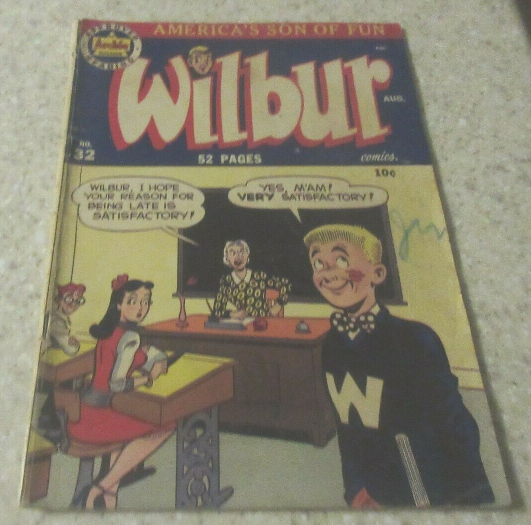 Wilbur Comics 52 (VG- 3.5) 1950 Archie, 1 page missing, 50% off Guide ...