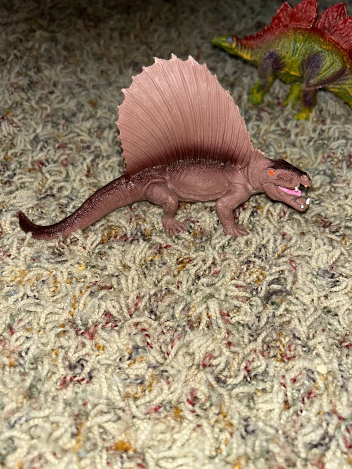 Dimetrodon Dinosaur Model Figure Jurassic Prehistoric Figurine Toy Cake ...