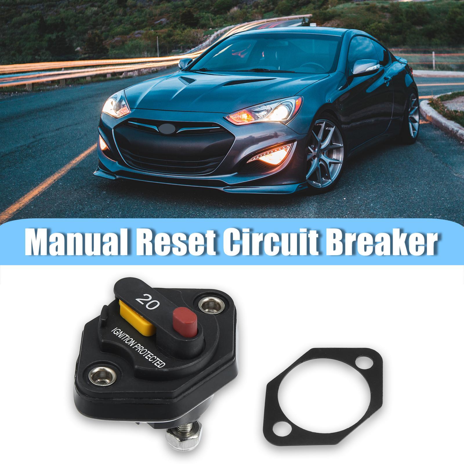 20A Manual Reset Button Circuit Breaker Fuse Inverter DC 12V-32V for ...
