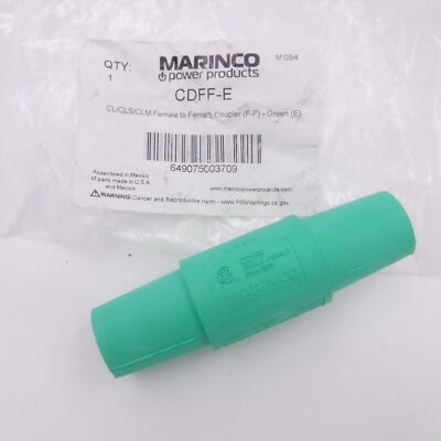 Marinco CDFF-E Female to Female Coupler | Green | 1:6 | CL/CLS/CLM | F ...