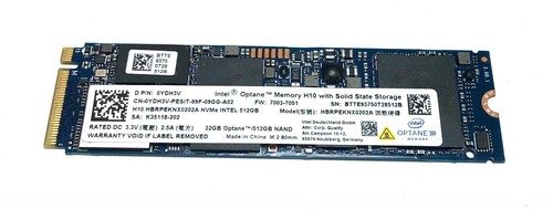 Intel OPTANE H10 512GB PCIe NVMe M2 Solid State Drive HBRPEKNX0202AH ...