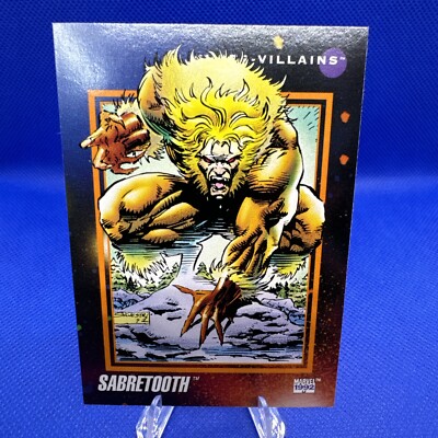 Sabretooth #129 - 1992 Marvel Impel Super Villains Trading Comic Card ...