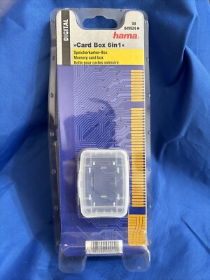 Hama digital memory card box | Digital Card Box 6 In 1 | eBay UK