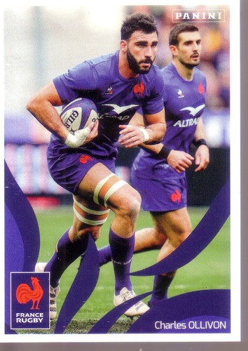 STICKER PANINI RUGBY RAGE DE VAINCRE 2023 WORLD CUP CHARLES OLLIVON ...