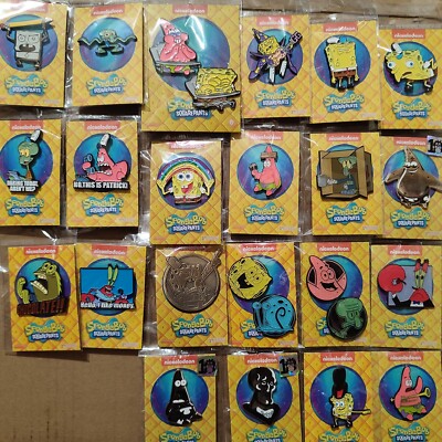 Spongebob Squarepants Official Collectible Enamel Pins Lot You Choose ...