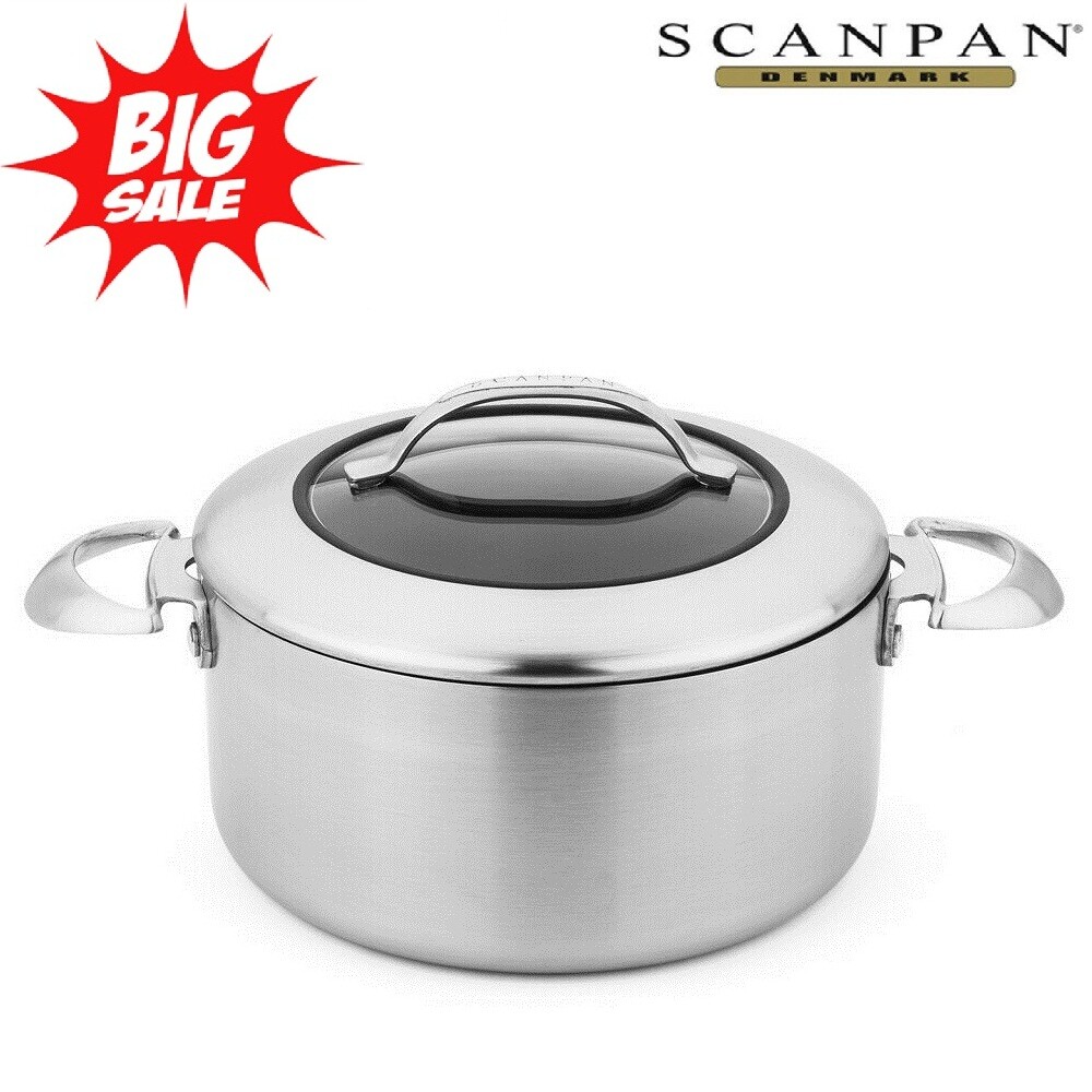 Scanpan Casserole Pot CTX with Lid 24cm/4.8L,Titanium non-stick ...