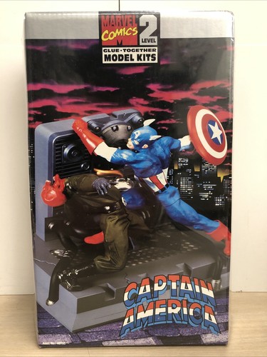 Marvel Comics Captain America Glue Together Model Kit Level 2 Red Skull ...