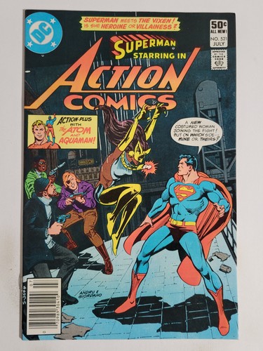 Action Comics #521 DC 1981 VF 8.0 Bronze age Lady Fox appearance Curt ...