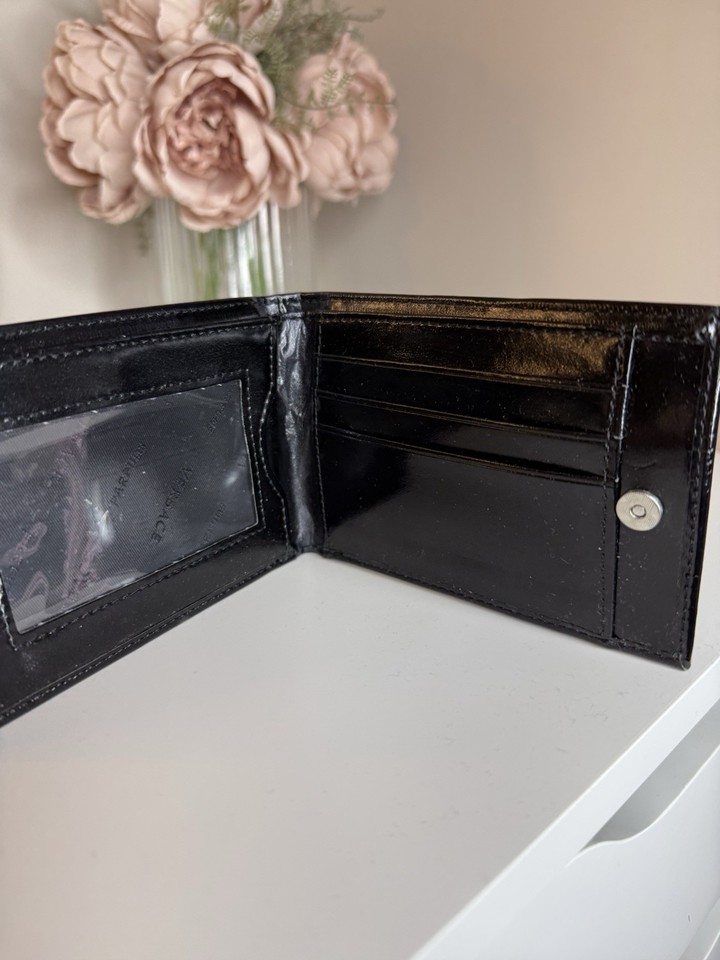 Versace Perfume Black Wallet | eBay UK