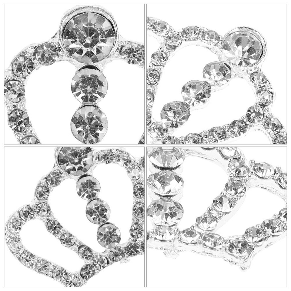 10pcs Crown Shape Rhinestone Embellishments for Crafts Cellphone ...