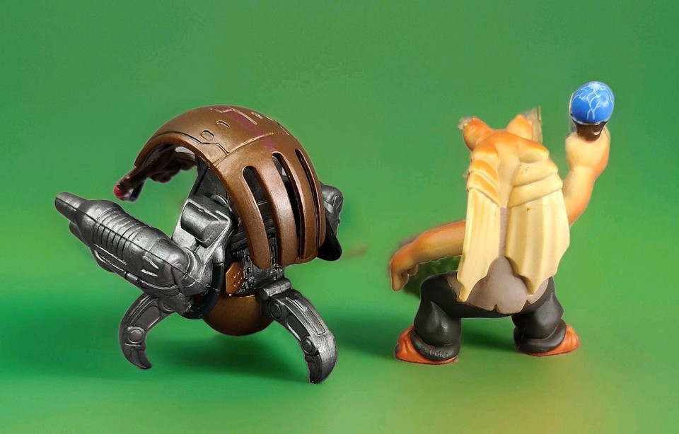 Playskool Star Wars Galactic Heroes JA JA BINKS DESTROYER DROIDEKA ...
