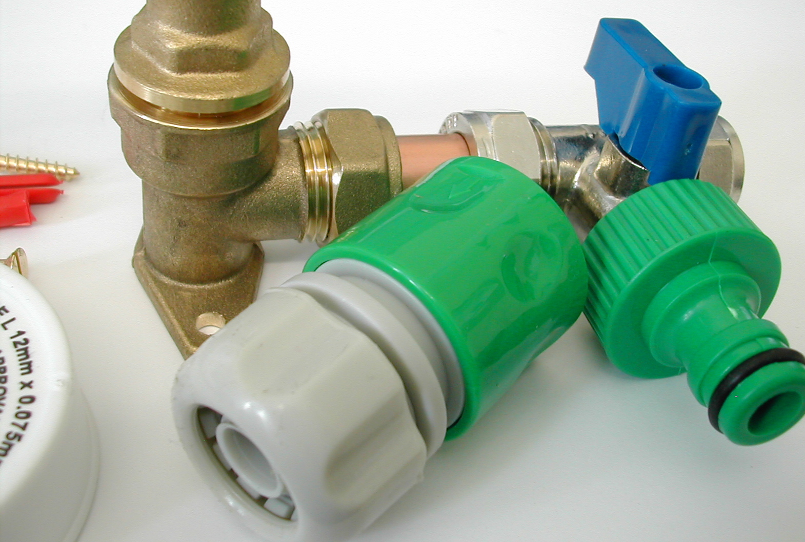 Outside Tap Kit With Permanent Hose Branch And Garden Hose Fittings | eBay