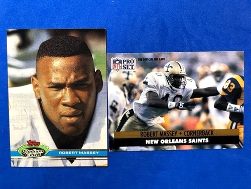 NFL - Robert Massey 1991 Topps Stadium Club & 1991 Pro Set Football ...