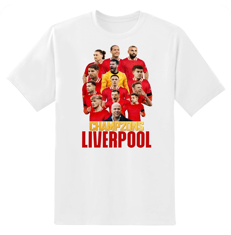 Liverpool champions t-shirt 20 times league winners Liverpool Team t ...
