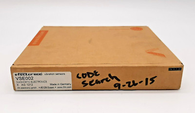 Efector VSE002 Vibration Sensor -Factory Sealed | eBay