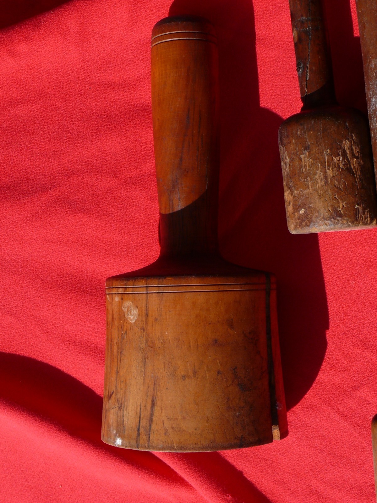 Antique 18th-19th Century Lot of FIVE WOODEN PESTLES Varying Sizes and ...