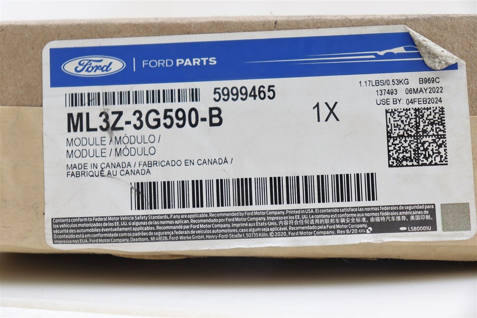 NEW OEM Ford Driver Status Monitor Module ML3Z-3G590-B Ford F-150 2021 ...