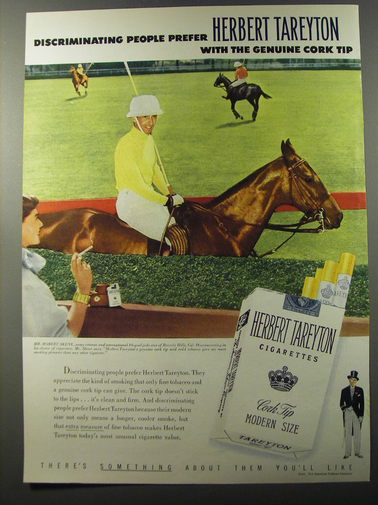 1953 Herbert Tareyton Cigarettes Ad - Mr. Robert Skene | eBay