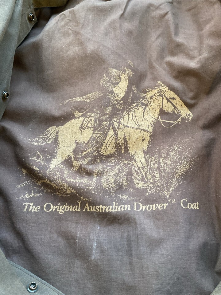 The Australian Outback Collection Oilskin Original Drover Coat Duster ...