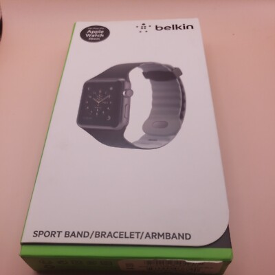 Belkin Apple Watch; Sport Band 38mm GRAY or BLACK, New open box /B | eBay