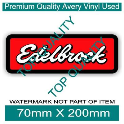 EDELBROCK PERFORMANCE DECAL STICKER VINTAGE HOT ROD RAT ROD DECALS ...