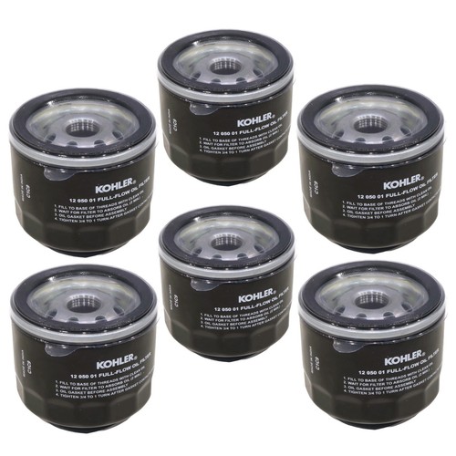 (6-Pack) Kohler OIL FILTER for John Deere 119567, AM125424, GY20577 ...