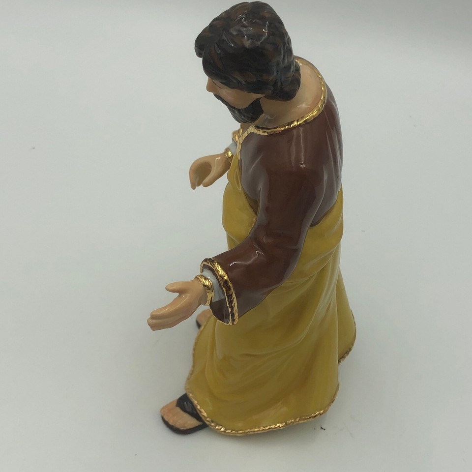 Royal Doulton Figure Holiday Nativity Traditions Christmas Joseph 22k ...