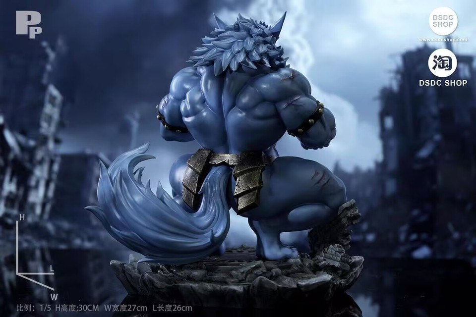 PP Studio 1/5 LOL Warwick Model Painted NSFW Furry Wolf Man H30cm In ...