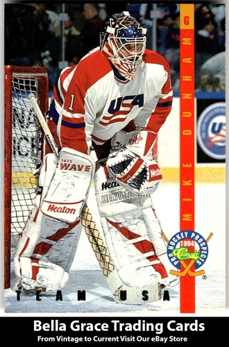 1994 Classic Pro Hockey Prospects Mike Dunham #IA13 USA Ice Ambassadors ...