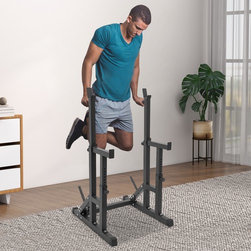 Barbell Rack Adjustable Barbell Weight Stand Multi-function Rack Home ...