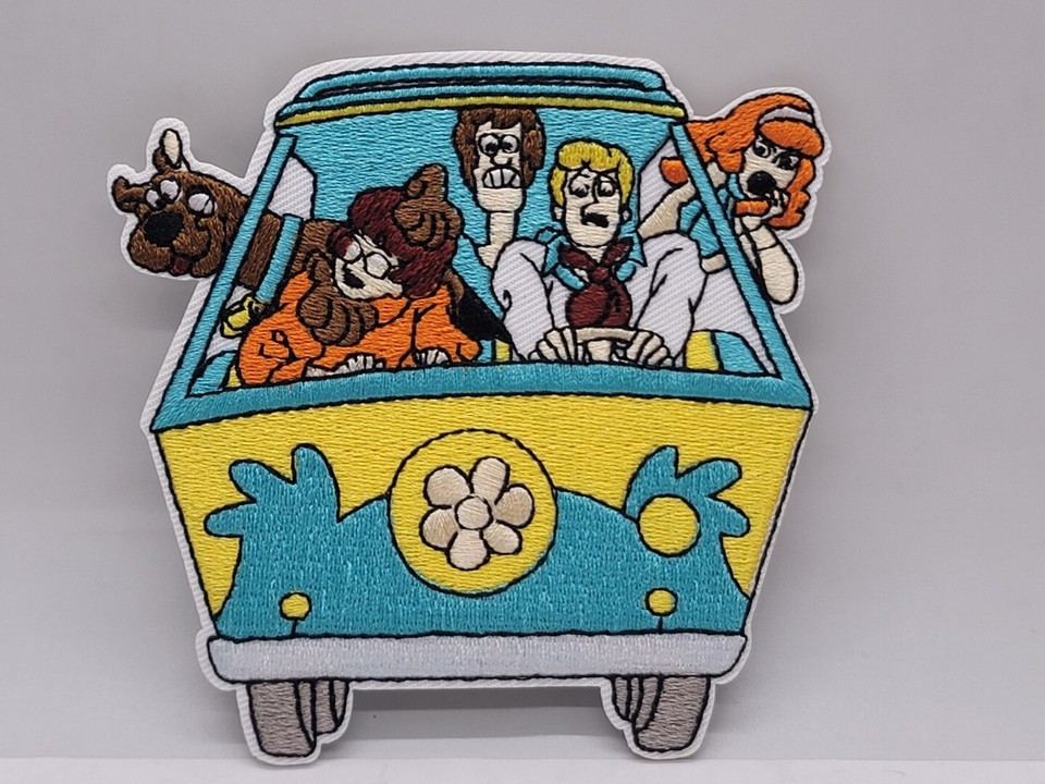Scooby Doo Mystery Machine Iron On Patch w/Shaggy Fred Daphne & Velma ...