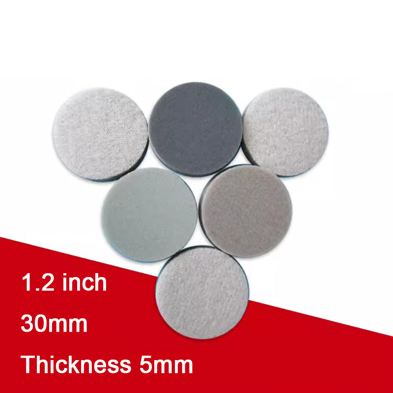 1.2" Dry Sanding Discs 30mm Sandpaper Hook and Loop Pads Grit 300-3000 ...