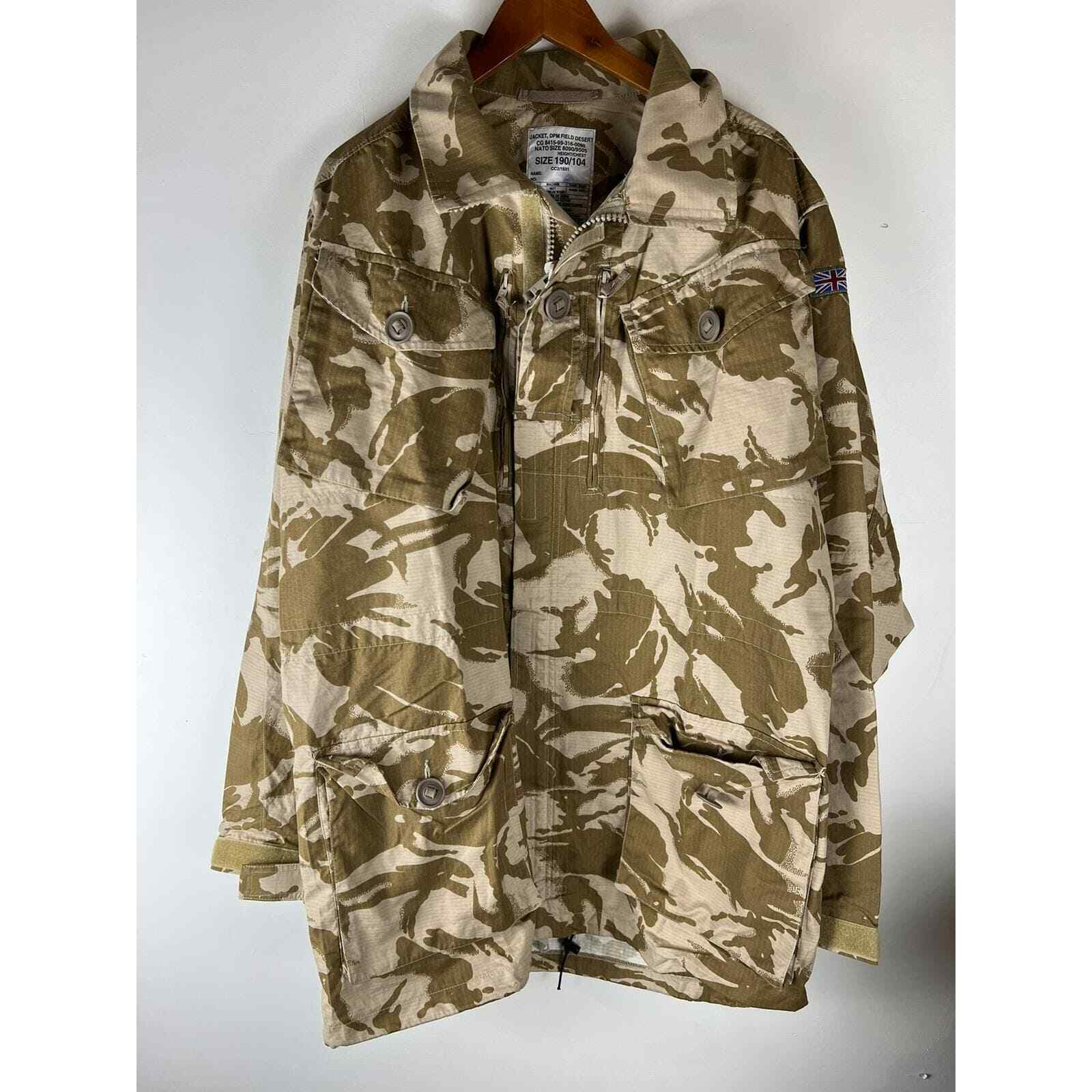 British Combat Desert Military Army DPM Field Jacket - Gem