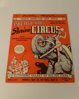 Polack Brothers Circus Advertising pamphlet Program c1946 | eBay