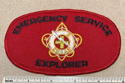 Vintage EXPLORER SCOUT Boy Scouts Emergency Service Badge PATCH Life ...