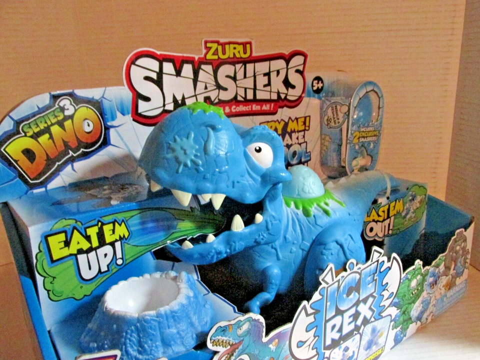 Smashers Dino Ice Age Series Rex Playset with T-Rex Toy Set Exclusive ...