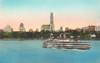 Postcard Dayliner Hendrick Hudson Steamer Riverside Church New York ...